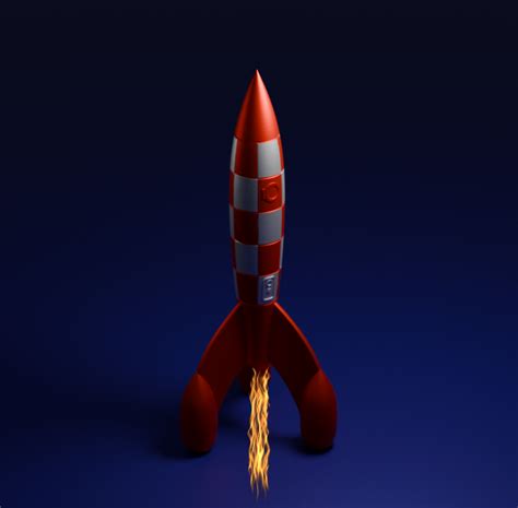 Free Stl File Fusee Tintin 🎨 ・3d Printing Design To Download・cults