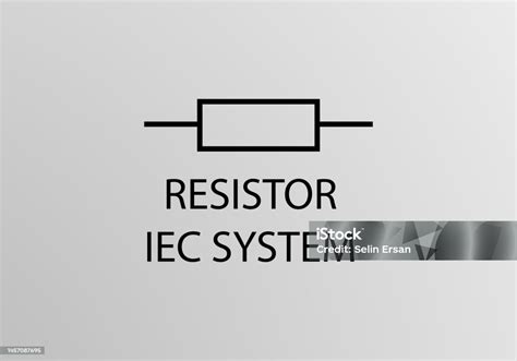 Resistor Iec System Symbol Vector Symbol Design Engineering Symbols Stock Illustration