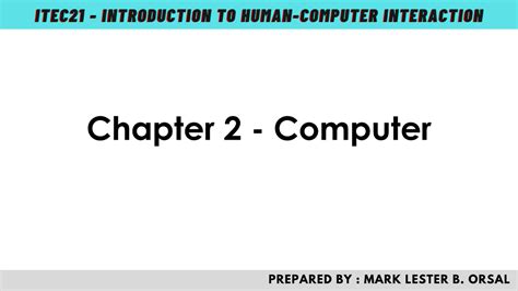 ITEC Chapter Computer Chapter Computer Outline Text Entry Devices Positioning