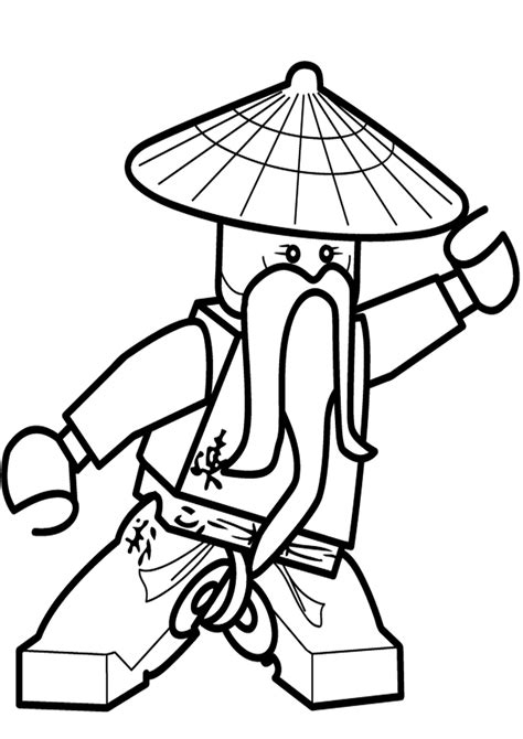 Kolorowanka Lego Ninjago Sensei Wu Nr 36
