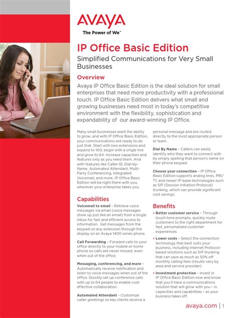 avaya ip office basic edition lb48222 pdf voicemail session