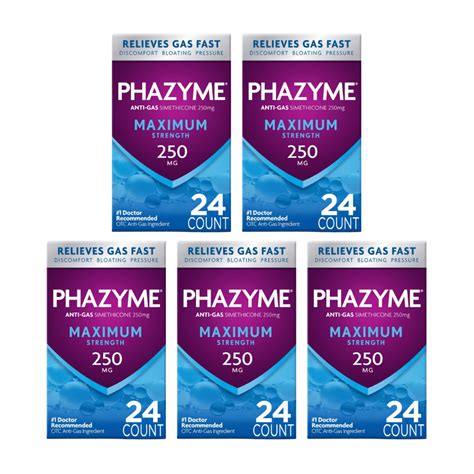 Phazyme Maximum Strength 250 Mg Softgels 24 Ct Pack 5