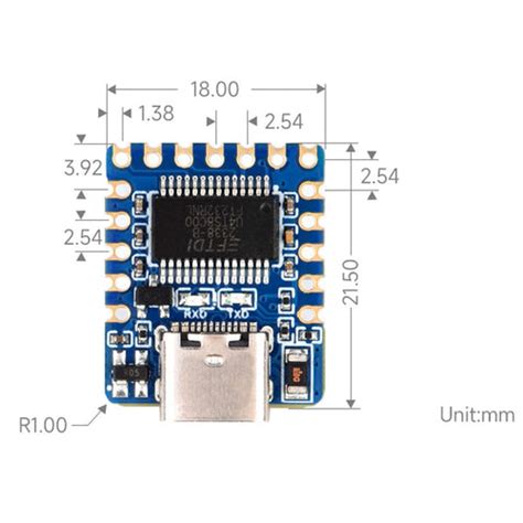 Usb To Uart Ttl Mini Communication Module With A Pre Soldered Header The Pi Hut