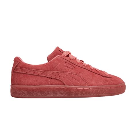 Suede Classic Jr Mono Iced Sun Kissed Coral Goat Uk