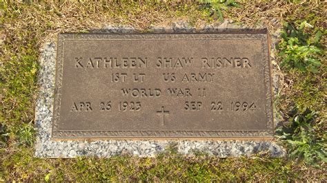 1lt Kathleen Rose Shaw Risner 1923 1994 Find A Grave Memorial