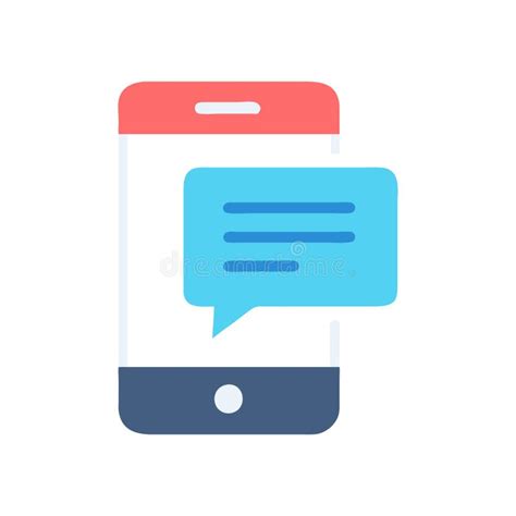 Messaging App Icon For Digital Communication Stock Vector