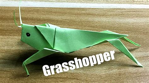 How To Make A Locust Grasshopper Out Of Paper Diy Origami Insect