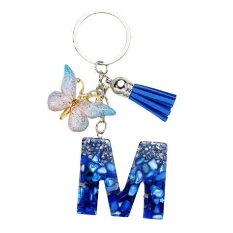Breloc Litera ”m” Shein Albastru Emagro