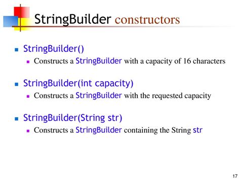 string and stringbuilder ppt download