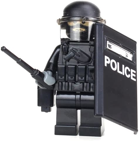 Riot Control Swat Police Officer Custom Lego Military Minifig The