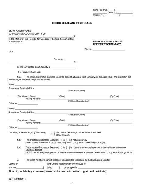 Blank Letter Of Testamentary 2011 2026 Form Fill Out And Sign
