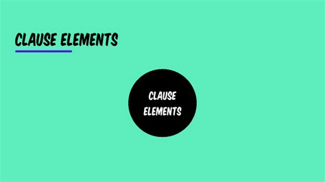 Clause Elements By Sini Suutari On Prezi