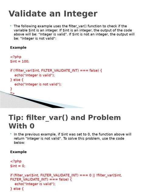 validate an integer pdf finance and money management computers