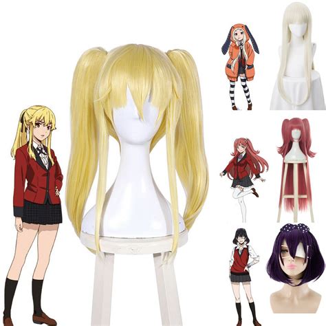 Jabami Kakegurui Yumeko Meari Kirari Yumemi Runa Long Cosplay Wigs