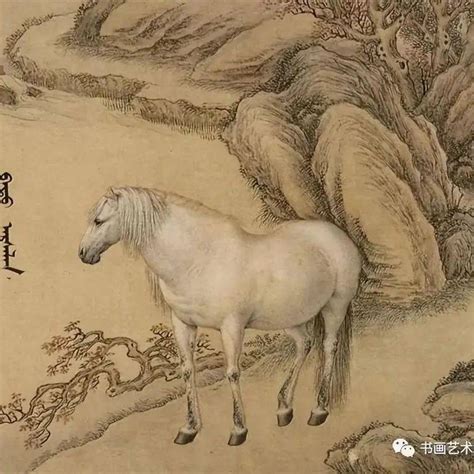 古书画清 王致诚十骏马图册 频道 内容 乾隆