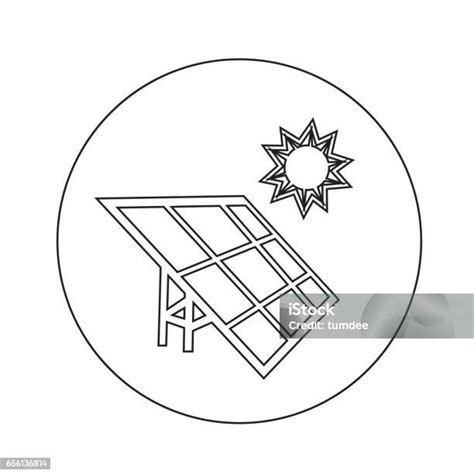 太陽能面板圖示插畫設計向量圖形及更多側影圖片 側影 卡通 可持續資源 Istock