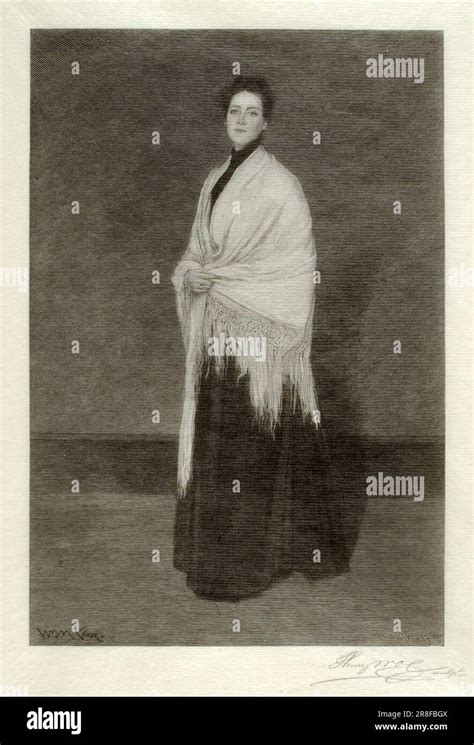 Lady With White Shawl 1900 By Henry Wolf Born Eckwersheim Alsace 1852