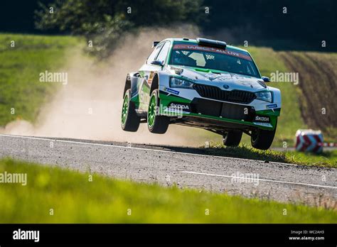 Kopecky Jan And Dresler Pavel With SKODA Fabia R Evo At The SS Romerstrasse WRC ADAC Rallye