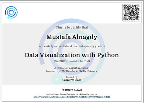 dataanalysis python visualization ibm cognitiveclas certification