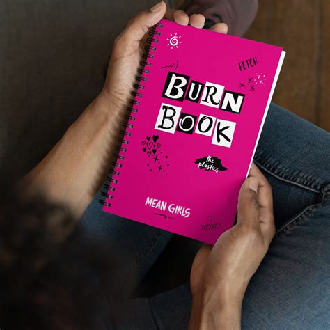Mean Girls Inspired Burn Book Iconic Movie Memorabilia Notebook Etsy
