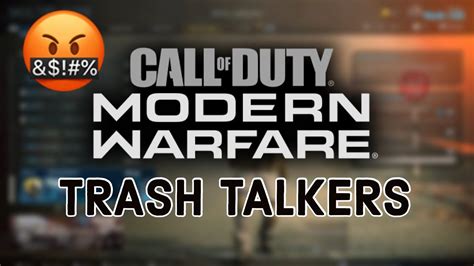 Trash Talkers In Modern Warfare Youtube