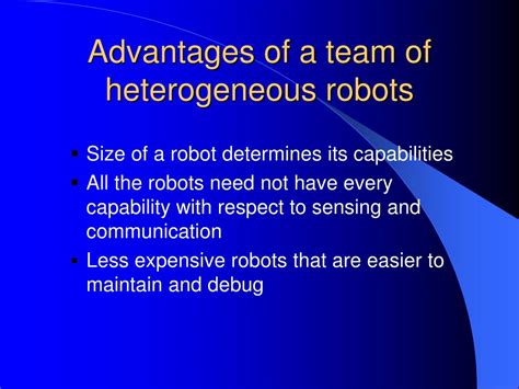 Ppt Heterogeneous Teams Of Modular Robots For Mapping And Exploration By Grabowski Et Al