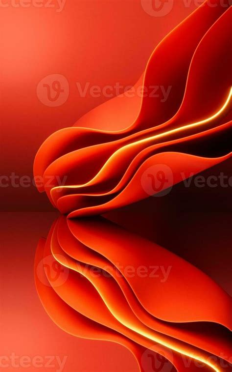 Abstract Red Curve Geometry Background 3d Rendering 27775074 Stock