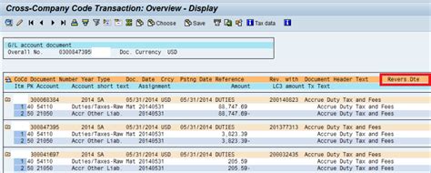 Reversal Date Display In Fb03 And Fb08 Sap Community