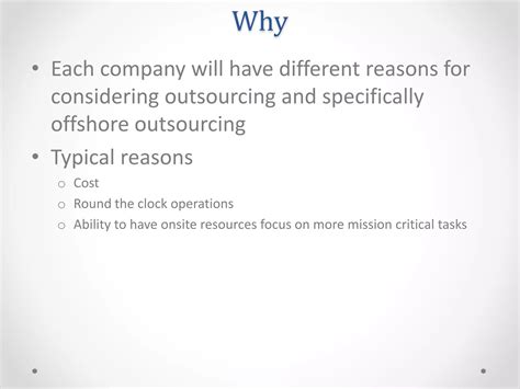 Offshore It Projects Best Practices Ppt