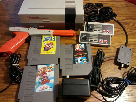 Nintendo Nes Console Controller Bundle Nice Working With Etsy