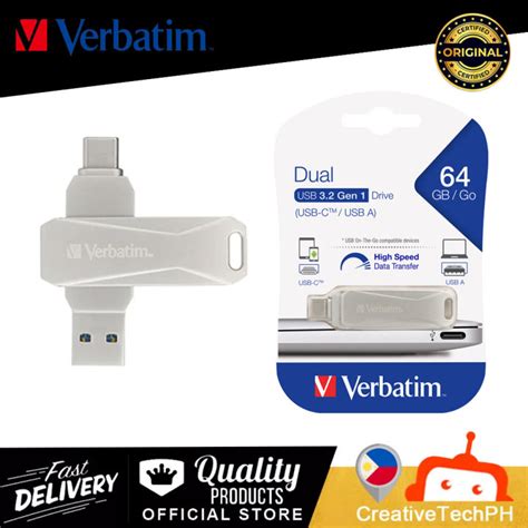 Verbatim Store N Go OTG USB 3 2 Gen1 Type C 64G VBOTG 66796 Verbatim
