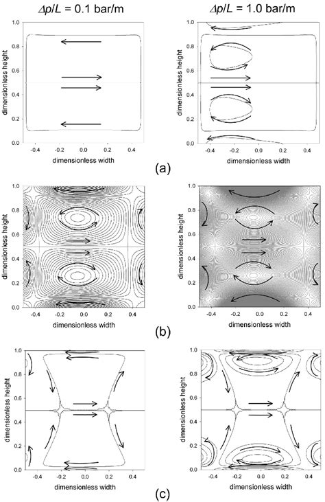 The Contour Plots Of Vorticity ω Z For A Shallow H 40 µm W 200