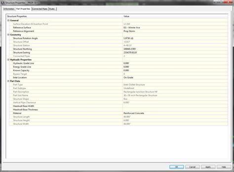 Structure Properties Dialog Is Missing Properties Autodesk Community