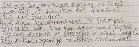Solved Let F G Be Continuous Functions On A B Such That Chegg Com