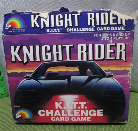 Knight Rider Challenge Card Game Kitt Talking Car 1982 Show Tv Incomplete 4646599289