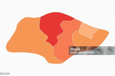 다채로운 싱가포르 분할 지도 그림 국가 지리적 지역에 대한 스톡 벡터 아트 및 기타 이미지 국가 지리적 지역 국경 다중