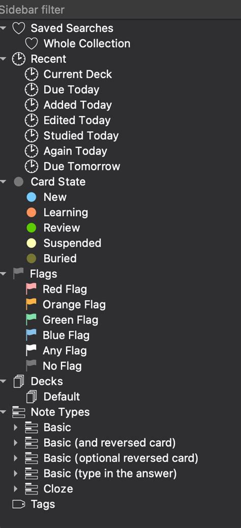 Whole Collection In Sidebar Issue Ankitects Anki GitHub