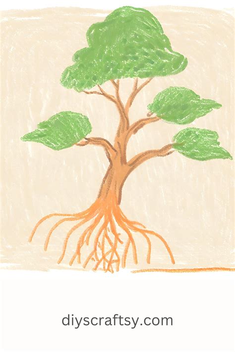 Easy Tree Drawing Ideas In Beautiful Colors DIYsCraftsy