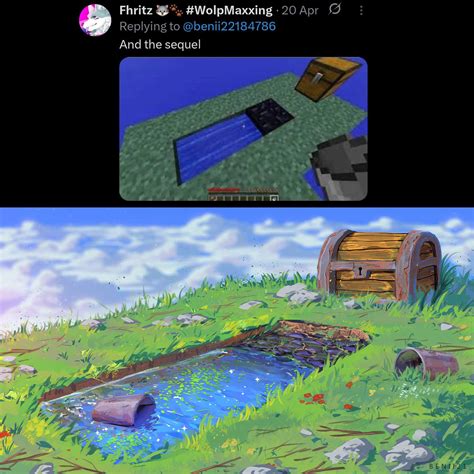 Benii21 Minecraft Skyblock Commentary English Commentary Highres Above Clouds Blue Sky