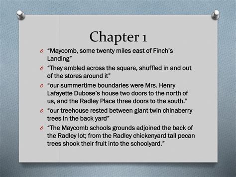 Ppt Exploring Maycomb Descriptive Setting Details From To Kill A Mockingbird Powerpoint