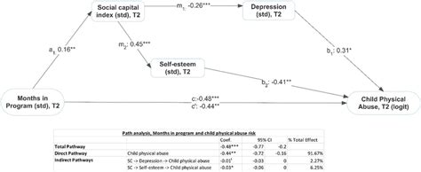 Generalized Structural Equation Model Assessing Pathways Between