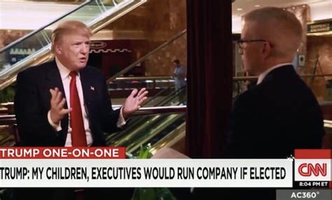 Donald Trump Blasts Anderson Cooper The People Dont Trust You