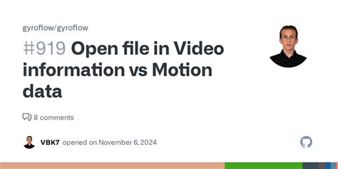 Open File In Video Information Vs Motion Data · Issue 919 · Gyroflow