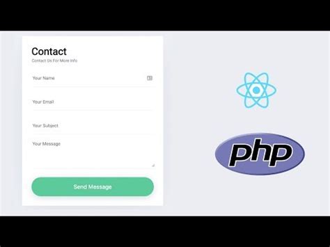 GitHub Malithmcr React Php Form Contact Form React Component With