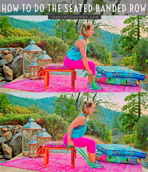 Seated Bent Over Band Row Inspireful Women