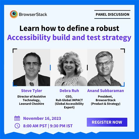 Panel Discussion Accessibility Testing Browserstack Browserstack
