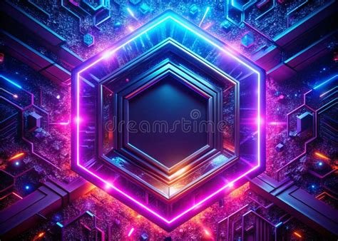 Dynamic Hexagonal Framework A Futuristic Abstract Background Ideal For
