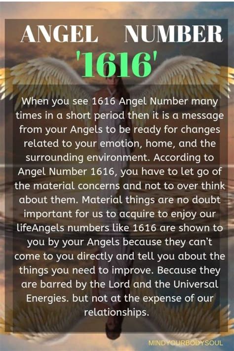 1616 Angel Number And Its Meaning Mind Your Body Soul