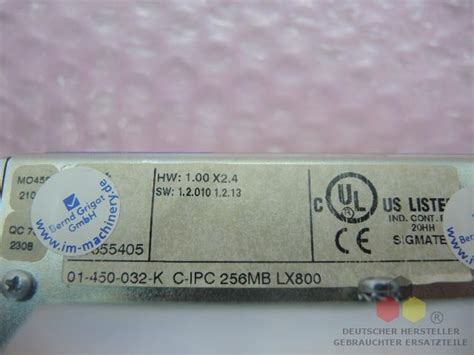 Compact Industrial Pc Sigmatek C Ipc 256mb Lx800 Bernd Grigat Gmbh