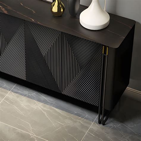 Contemporary And Modern Sideboard Stone Sideboard Table With Cabinets
